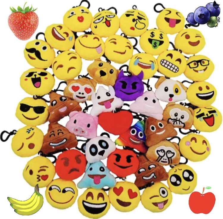 Scented Fruity Emoji Keyrings - Free Sensory Toys | Online Toy Shop ...