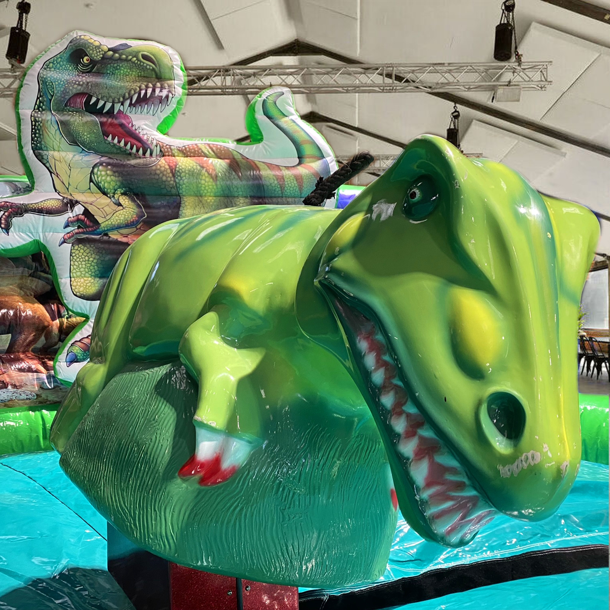 T Rex Dinosaur Rodeo - Inflatable, Bouncy Castle, Entertainment & Party ...
