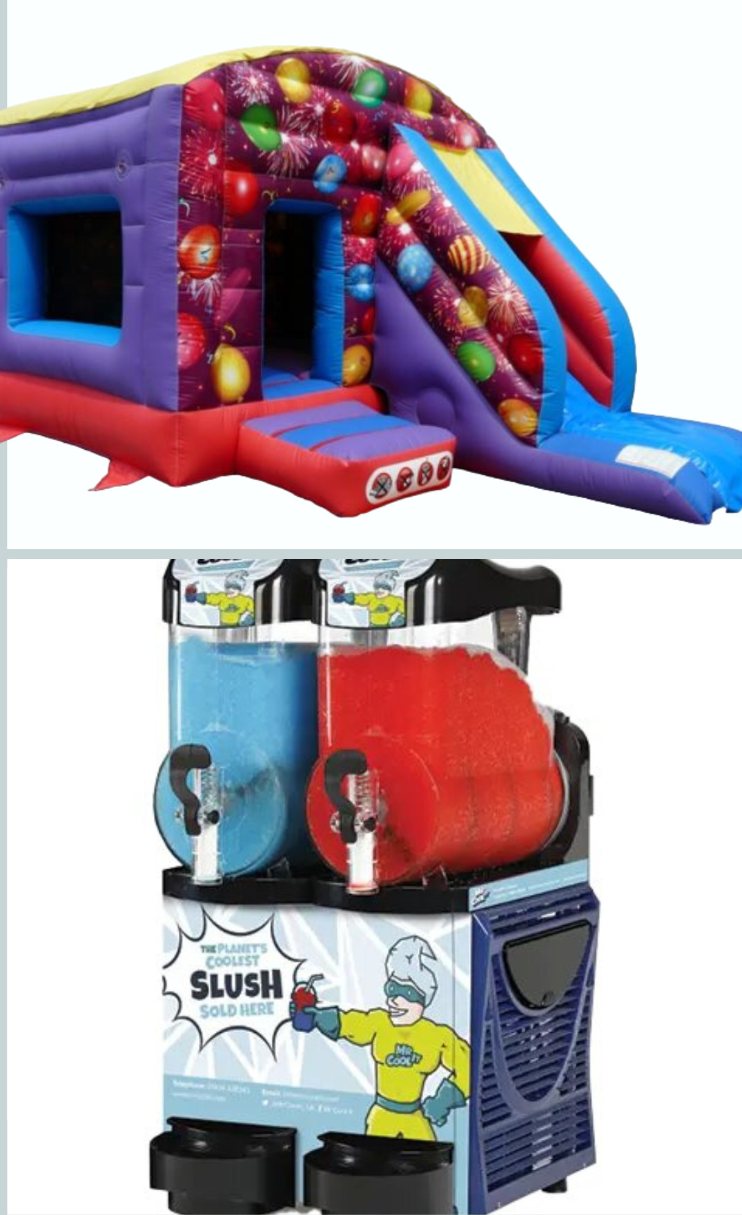 Bounce and Slide with Slush Machine - Bouncy Castle Hire in Manchester ...