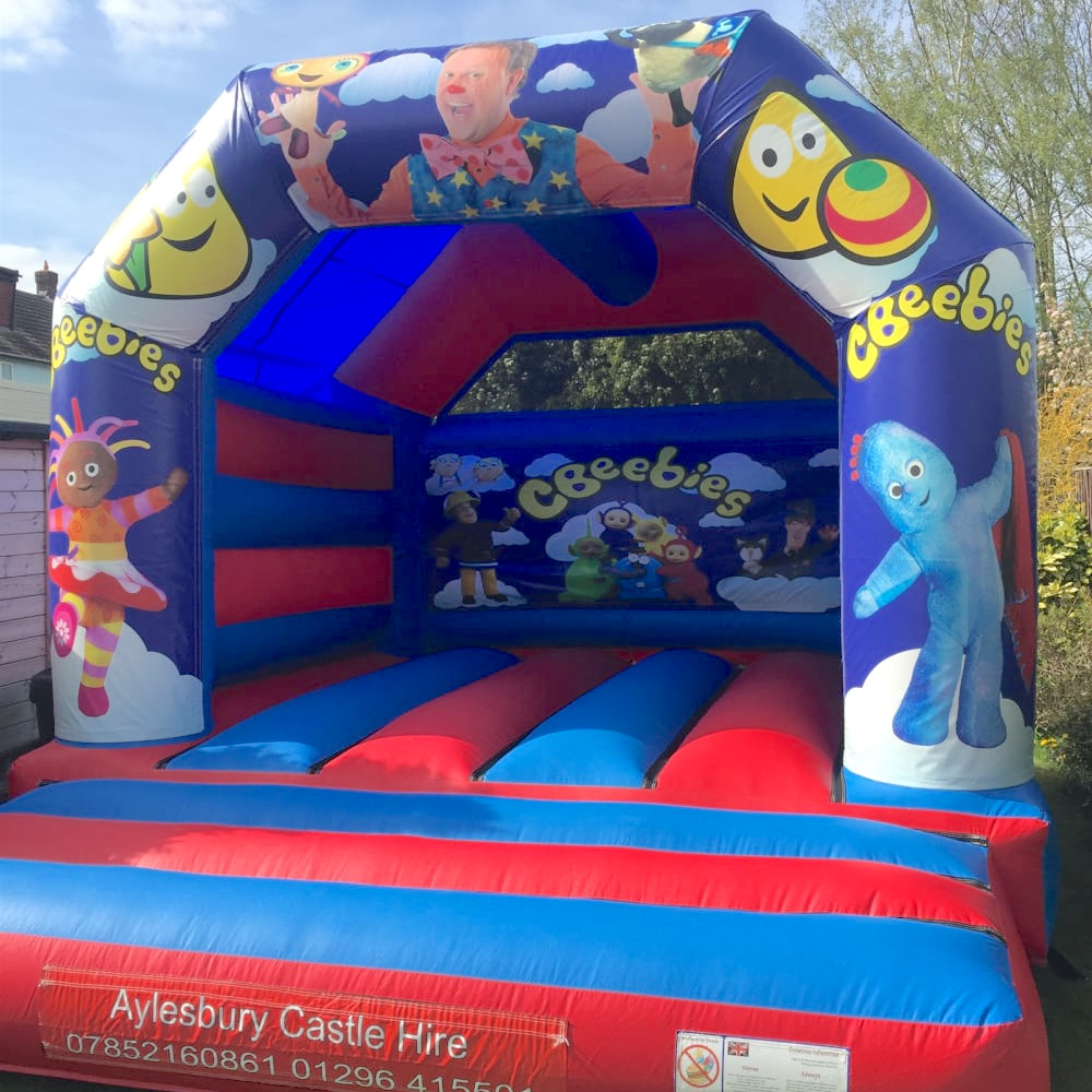 12.5ft x 15.5ft Cbeebies Character Bouncy Castle - Bouncy Castle Hire ...
