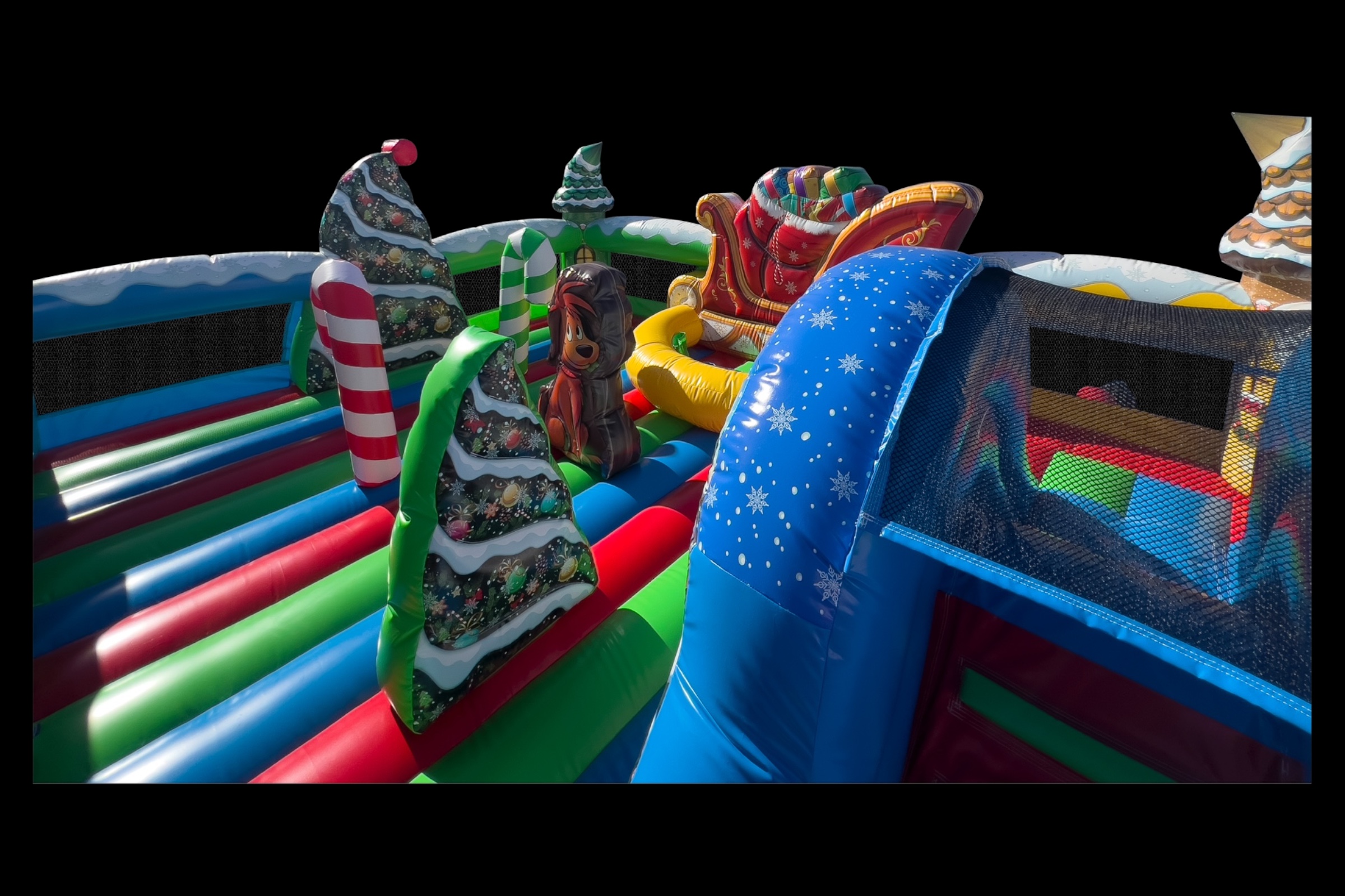 Christmas Inflatable Grinch Playground for Toddlers