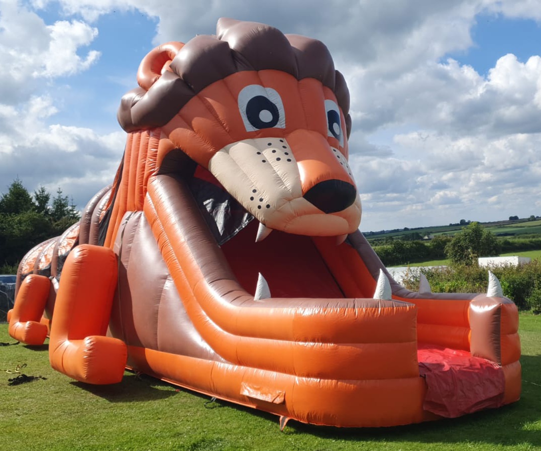 50 ft Lion OB With Large Slide..... HIRE 1 DAY AND GET SECOND DAY FREE ...