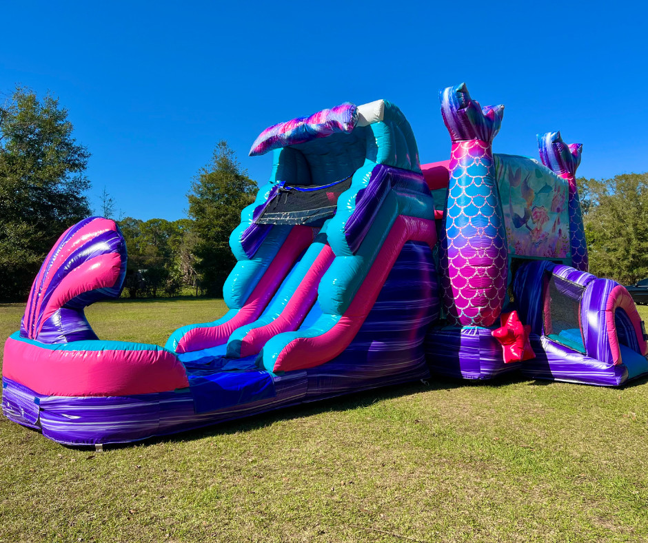 Mermaid Sparkle Dual Lane WET/DRY Combo - Party Rentals in Marion ...