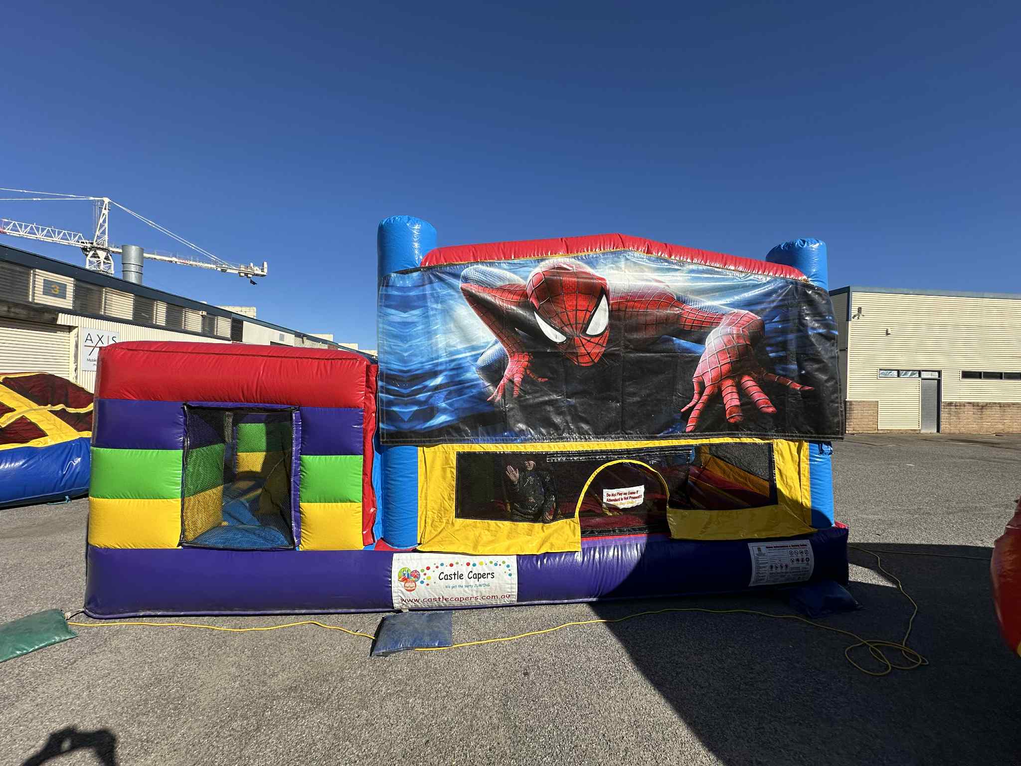 Spider-Man Multi Challenge Combo Obstacle Course Hire Adelaide | SA