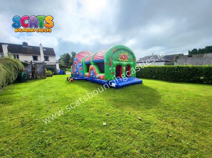 Comic Book Obstacle Course - SBC262 **1 Day & 2nd Day Free** - Bouncy ...