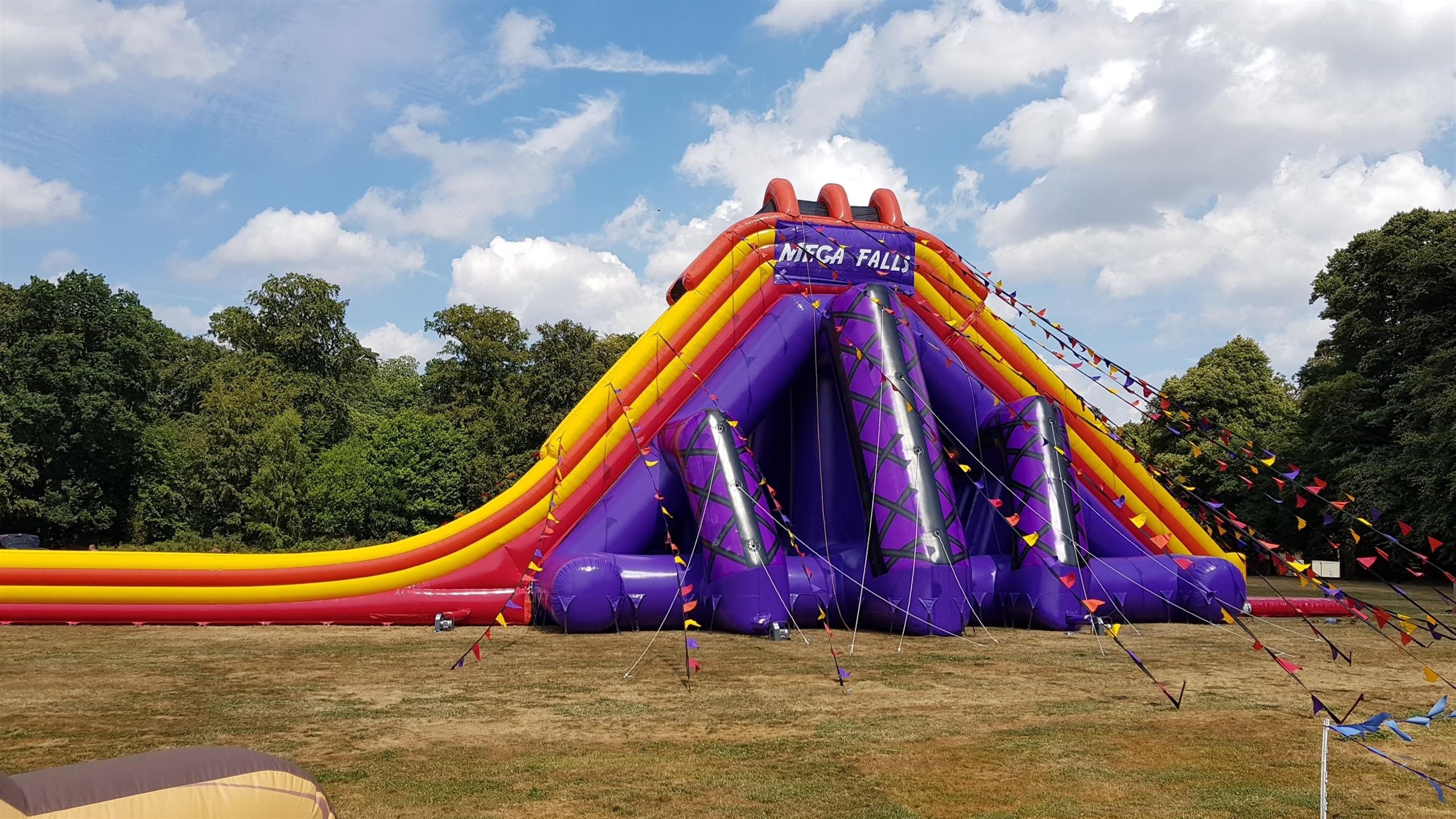 Mega Falls Slide / Water Slide (THE LARGEST SLIDE IN THE WHOLE OF ...