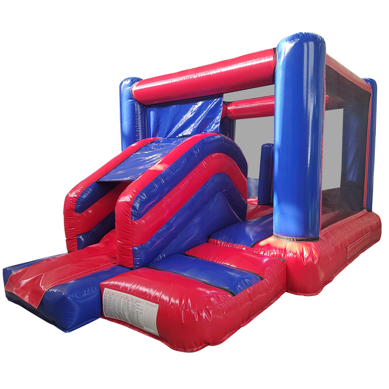 BBOL-245 - 11x16x9ft - Netted Mini Bouncer Combo (Red & Blue Velcro ...