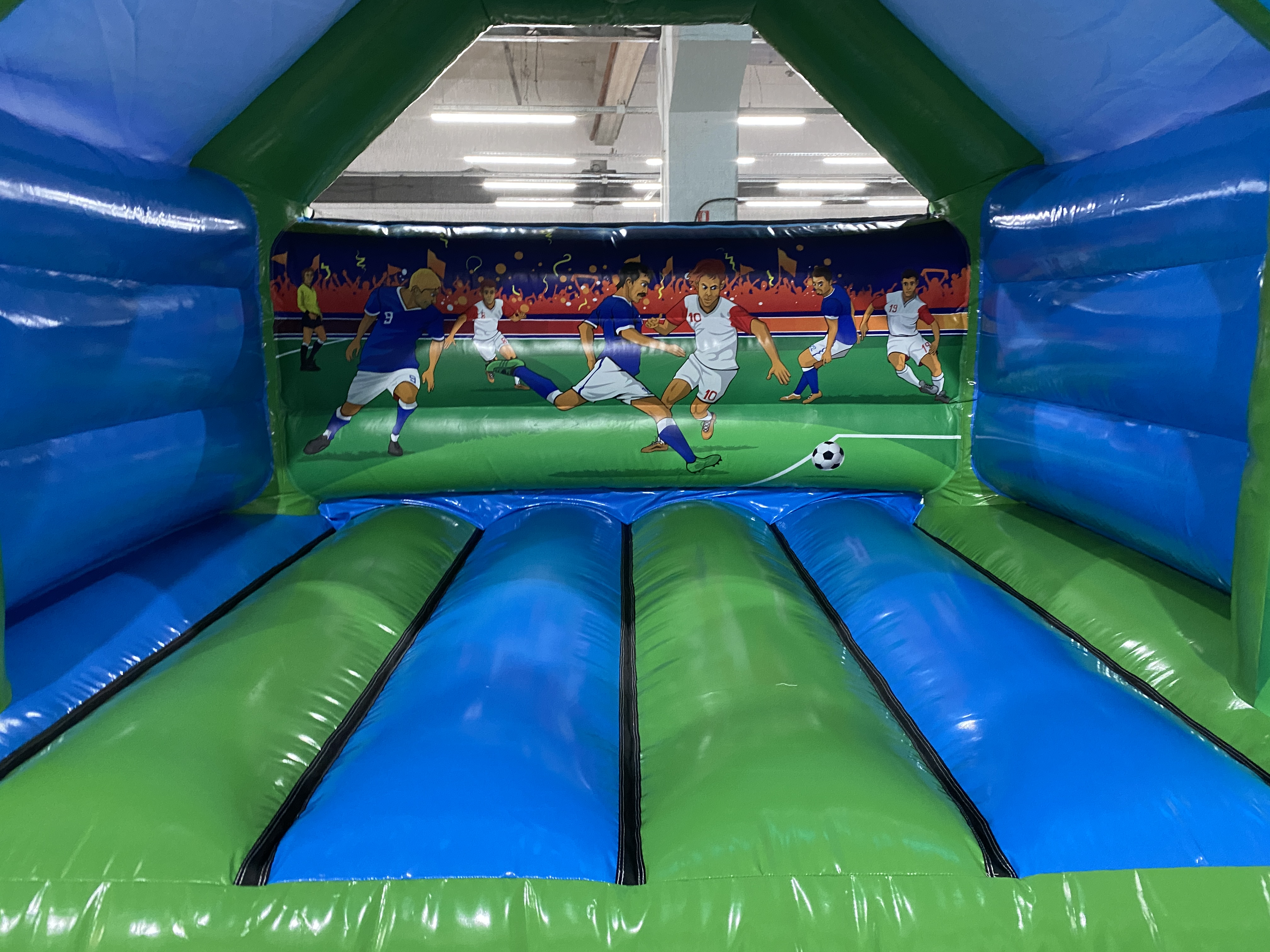 12ft 8" L x 12ft wide x 9.5ft H Football Themed - Bouncy Castle Hire in ...
