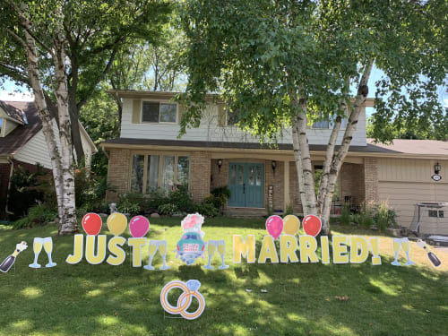 JUST MARRIED - WEDDING THEME - Lawn Sign Rental in Ottawa Region | CARD ...