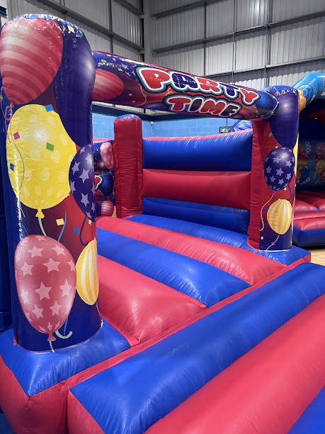 17ftx15ft Party time bouncy castle & slide - Hire in Bridgend | R&B ...