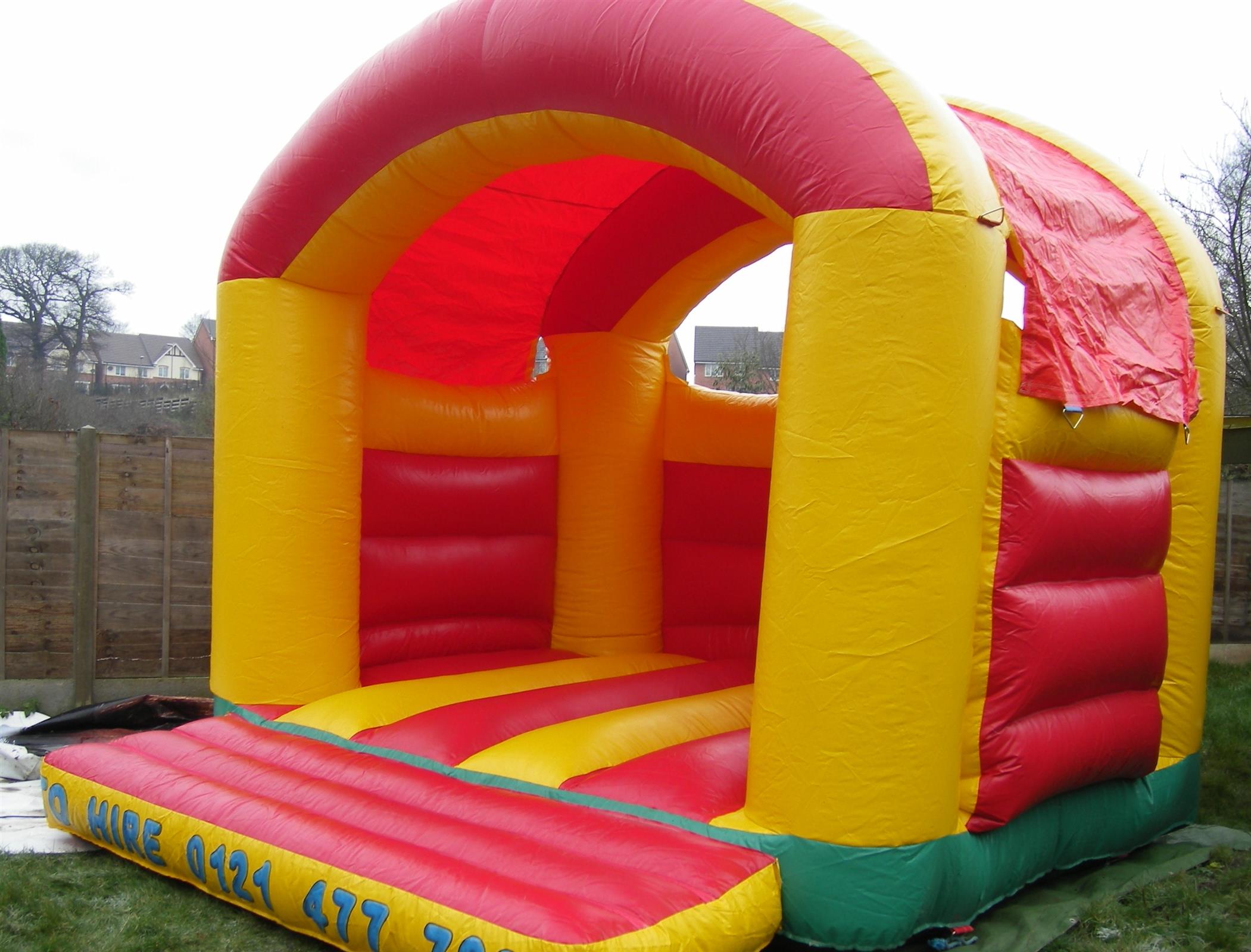 Red and Yellow Bouncy Castle 15x15ft - Bouncy Castle Hire in Birmingham ...