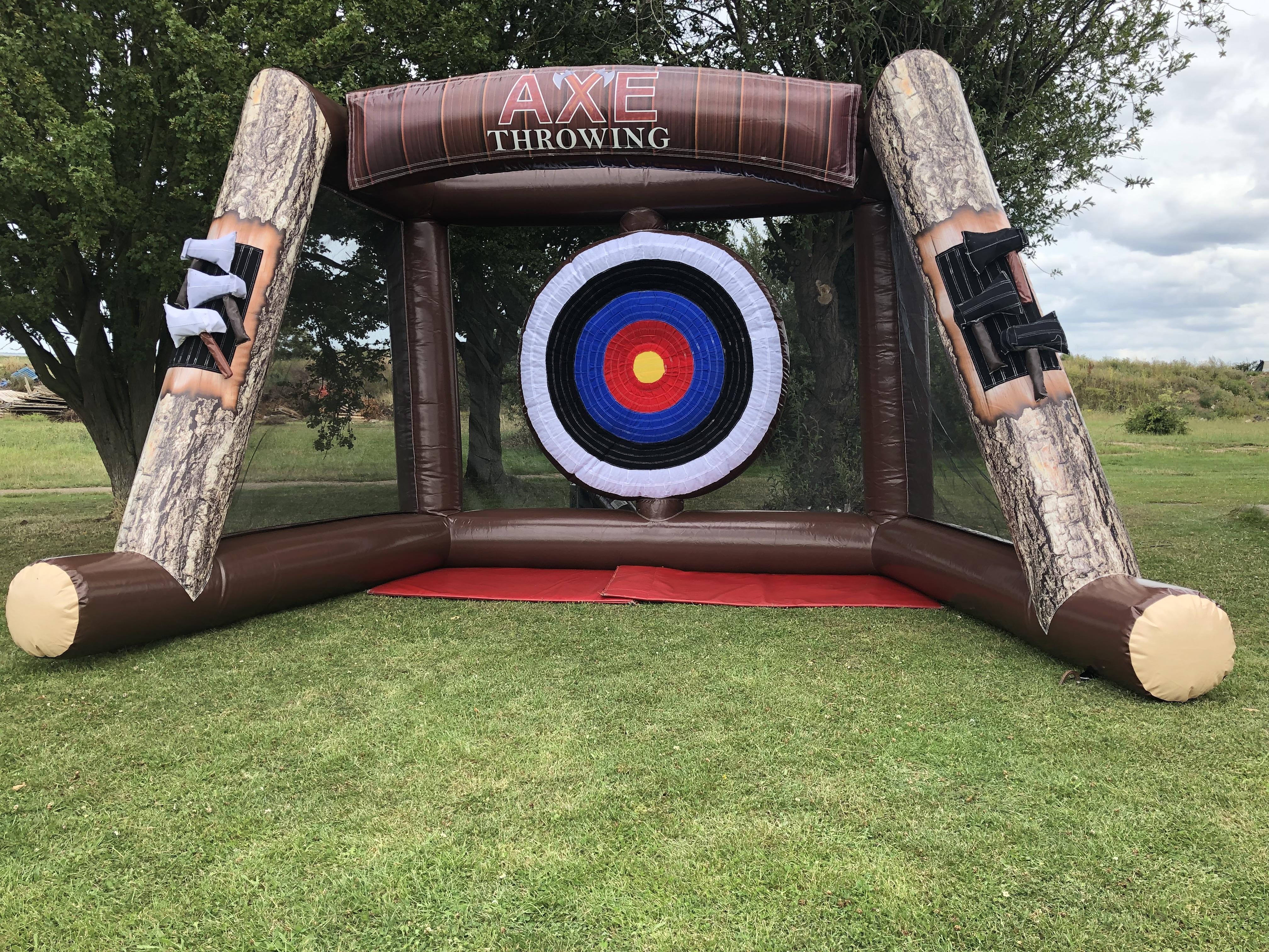 Inflatable Axe throwing game hire in Sidcup, Dartford, Crayford, Bexle