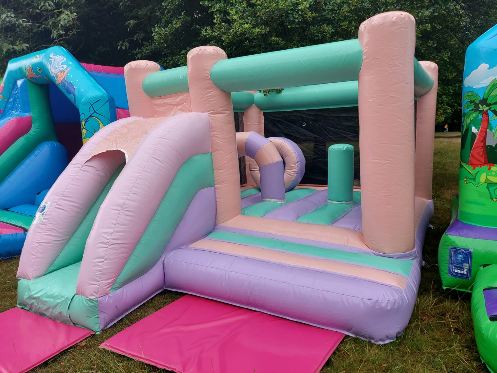 Pastel Slide Castle - Bouncy Castle Hire in Nottinghamshire/Derby ...