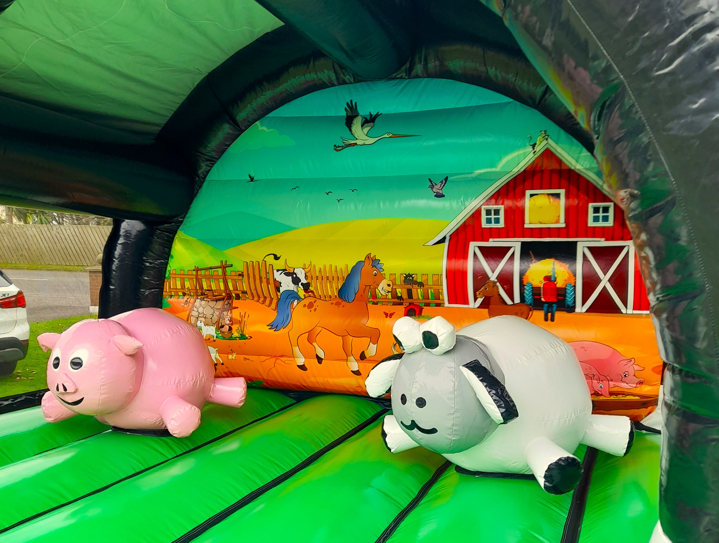 13ft x13ft 3D Farm Castle - Best Bouncy Castle Hire, Inflatable Game ...