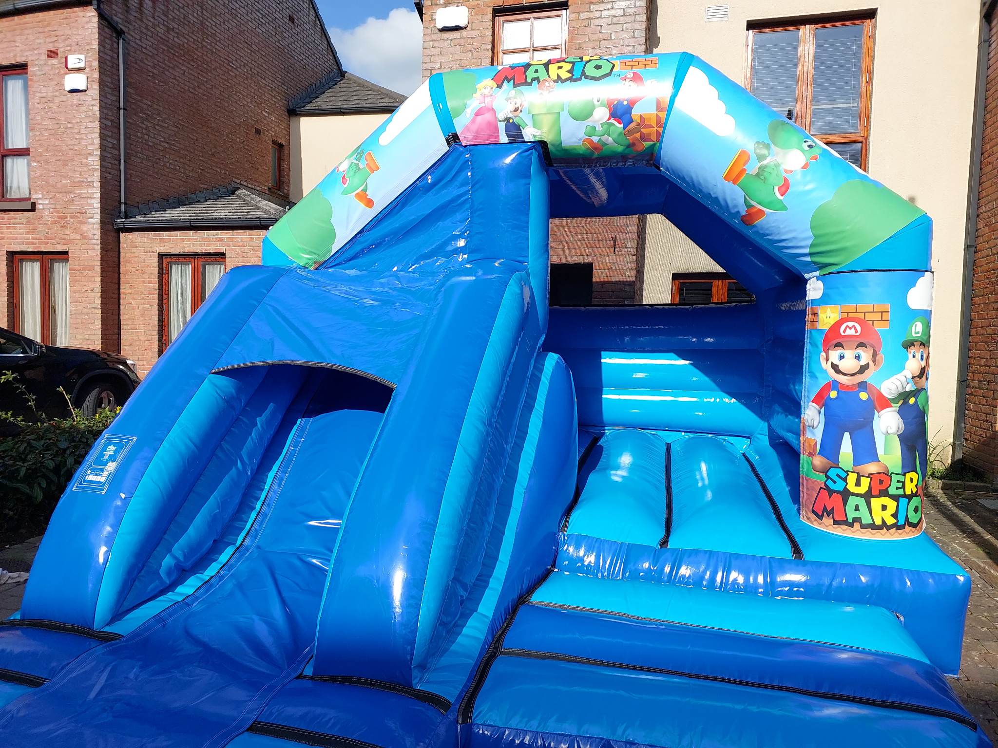 16ftx12ft Super Mario Slide Bouncy Castle (Disco Optional) - Bouncy ...