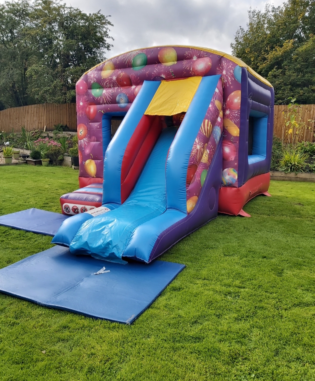 16x12 balloon theme front slide combi - Bouncy Castle Hire in Swansea ...