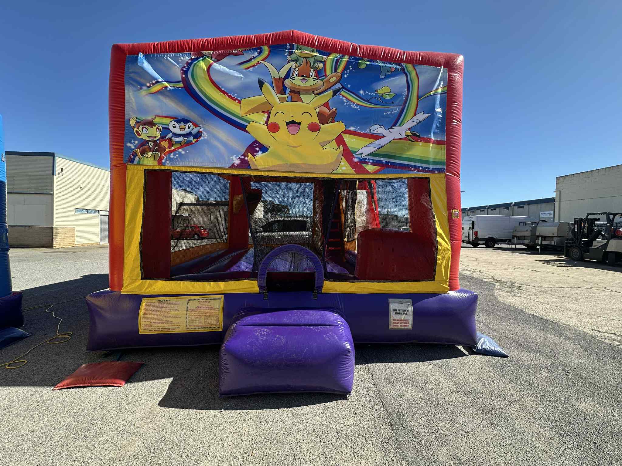 Pokémon Bouncy Castle Hire Adelaide | C4 Combo