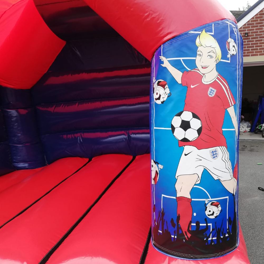 Football Bouncy Castle (11ft x 15ft) *84* (Red Blue) - Bouncy Castles ...