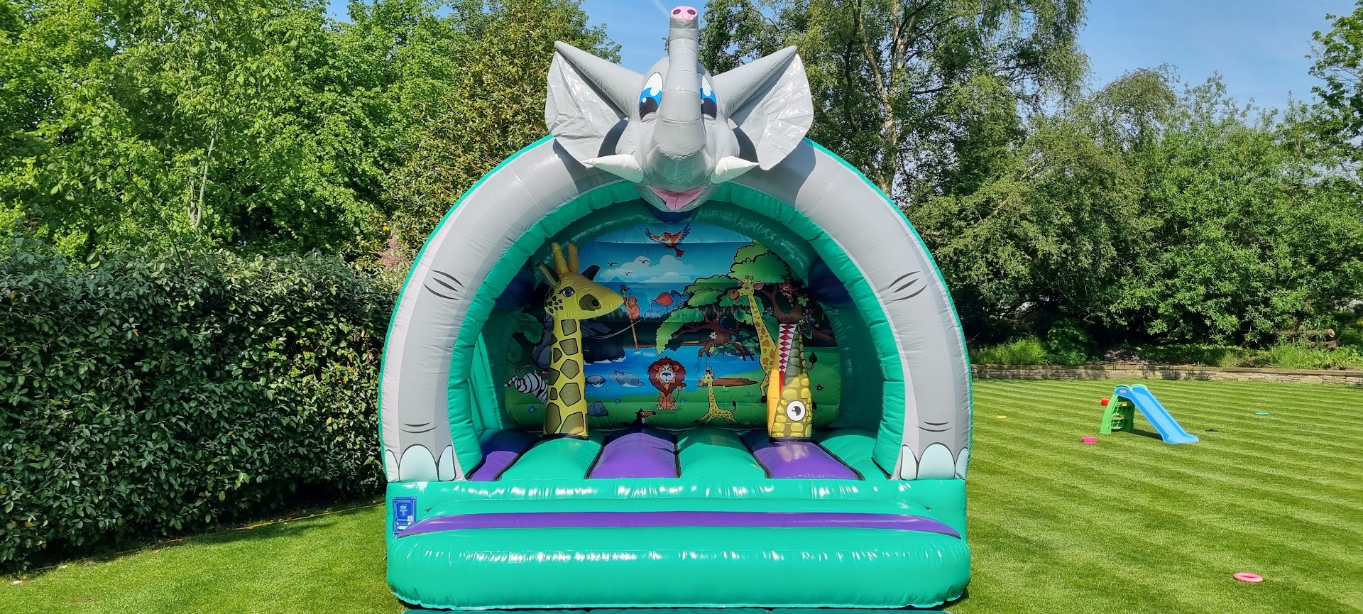 3D Jungle Safari Themed Bouncy Castle Hire - Born 2 Bounce