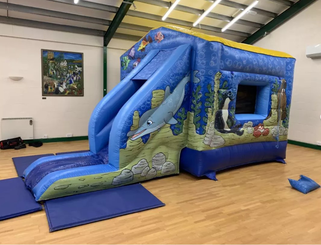 nautical themed slide and bounce castle available now!