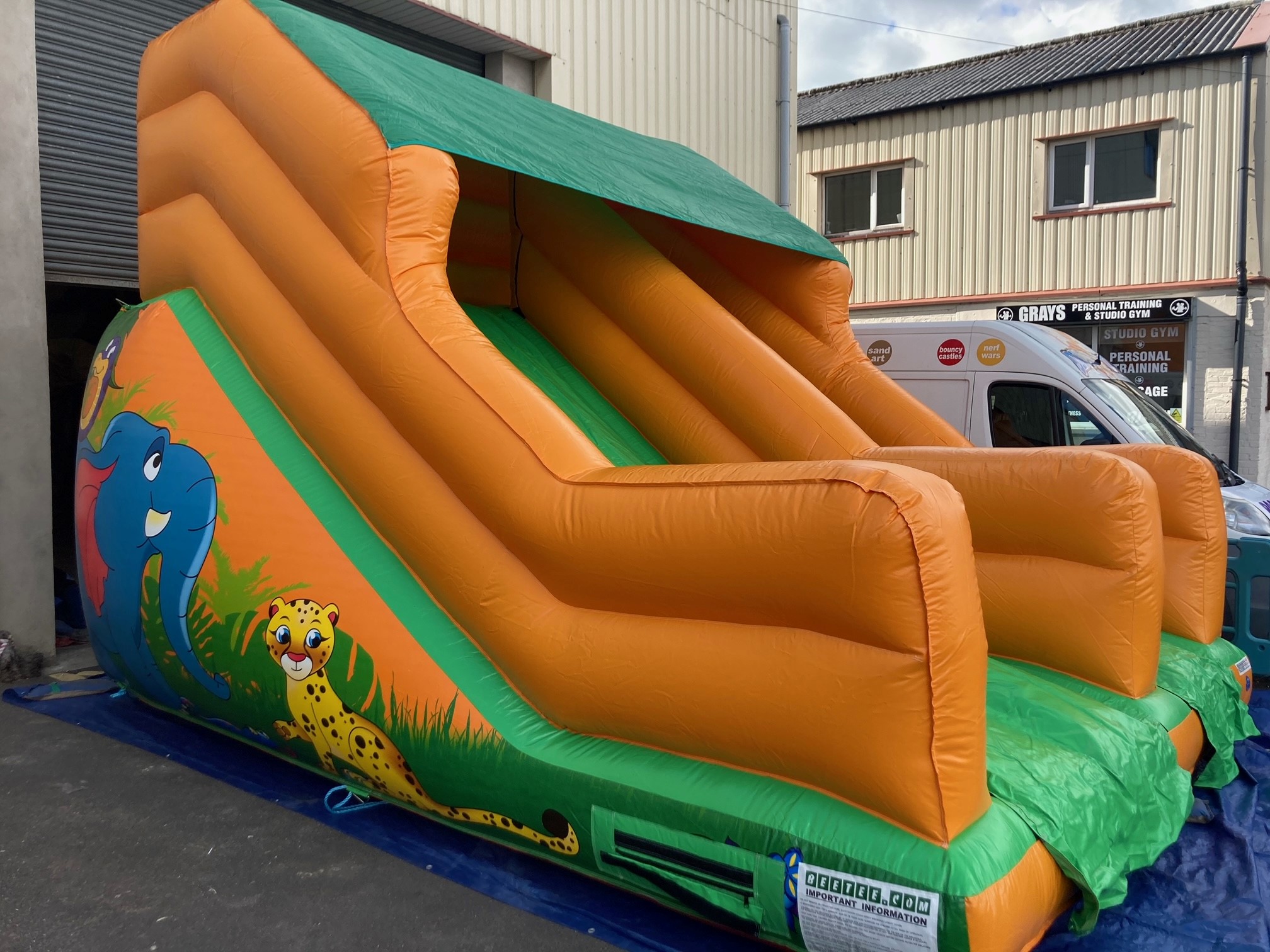 Jungle Themed Platform Slide - Bouncy Castle Hire in Kilmarnock, East ...