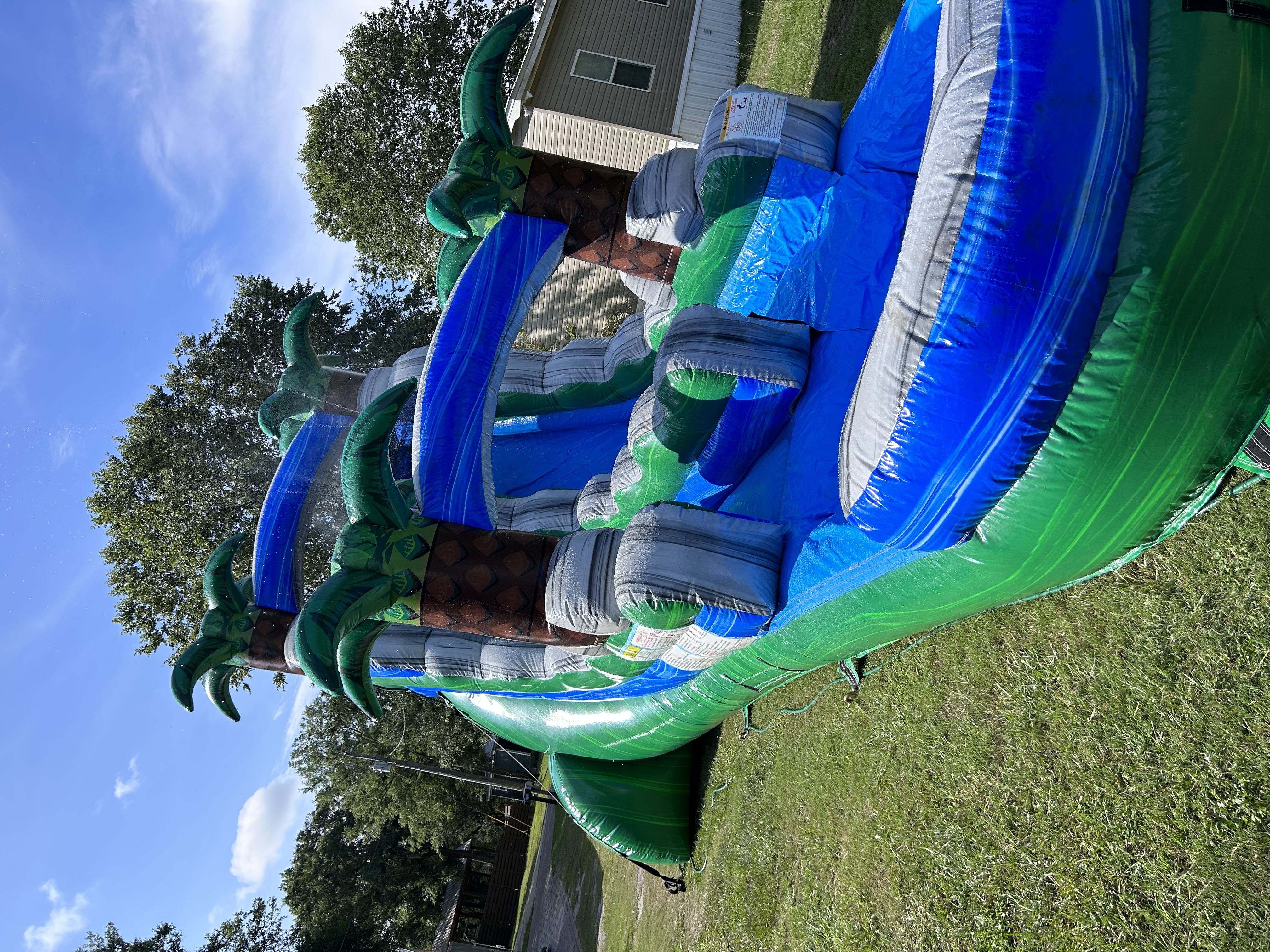 Green Gush Water Slide - Rental in Florida | Freeport Bounce'n LLC