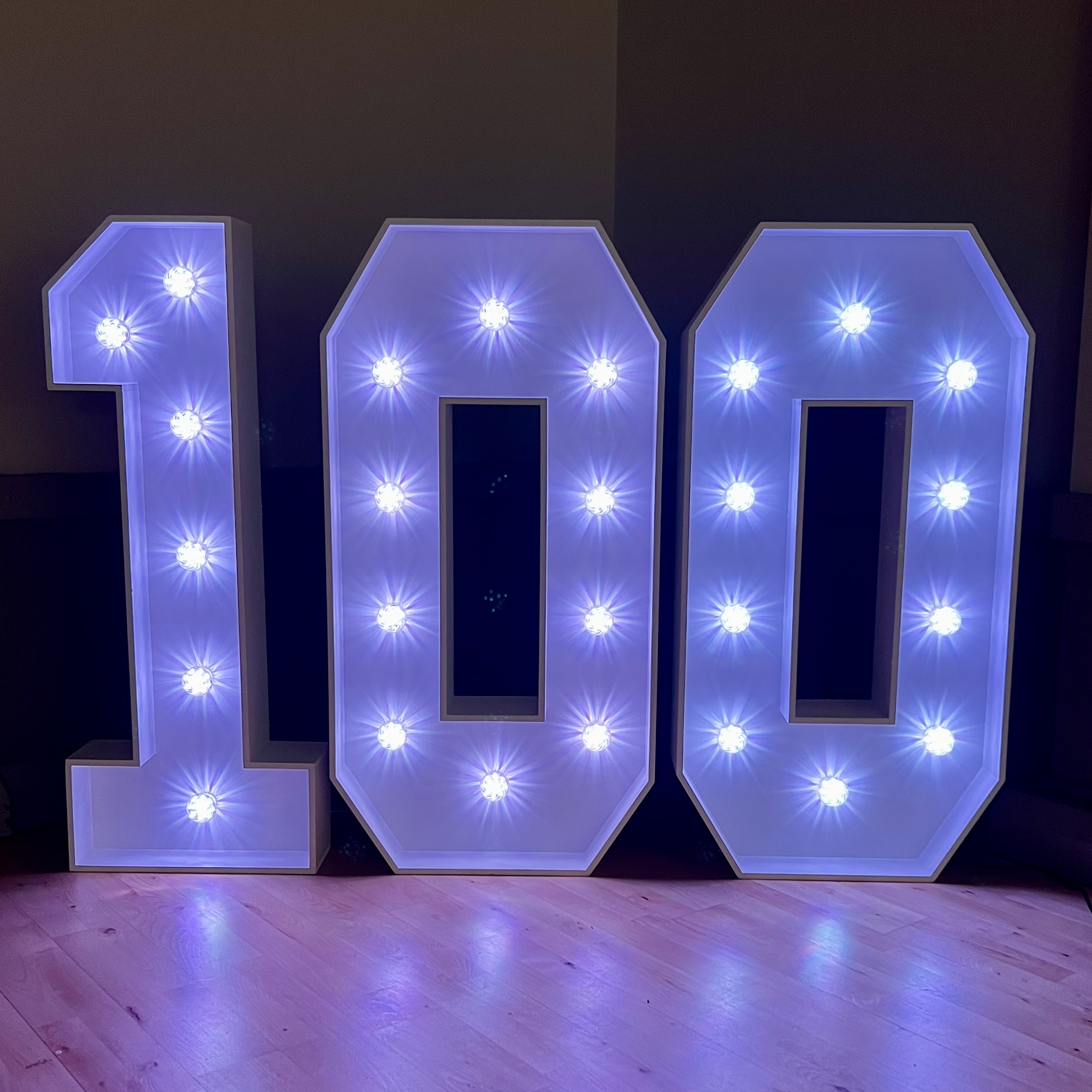 4ft Light-Up LED Numbers - Bouncy Castle Hire in Crowborough, Tunbridge ...