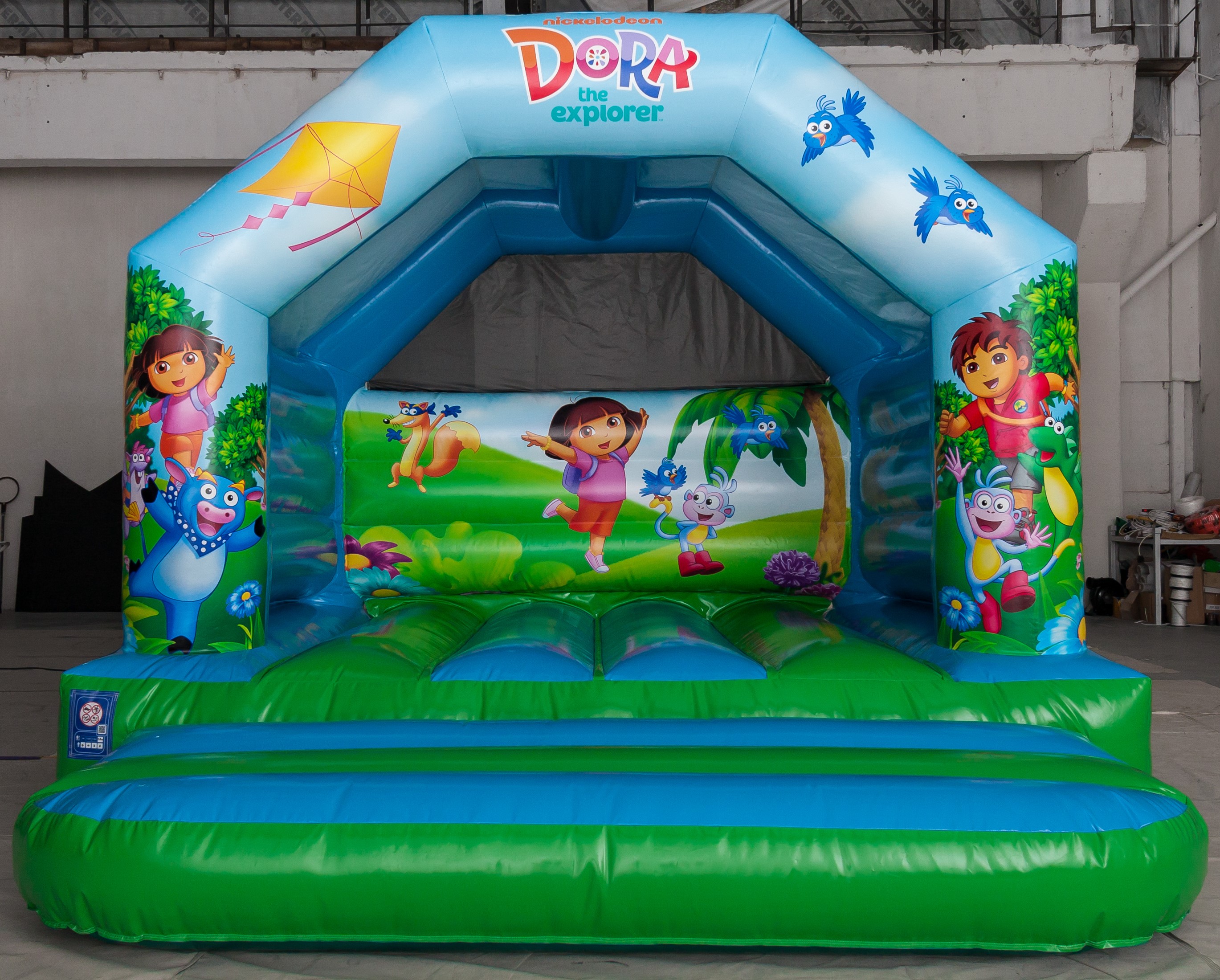 Dora the Explorer Bouncy Castle (12 x 15 A-Frame) - Bouncy Castle Hire ...