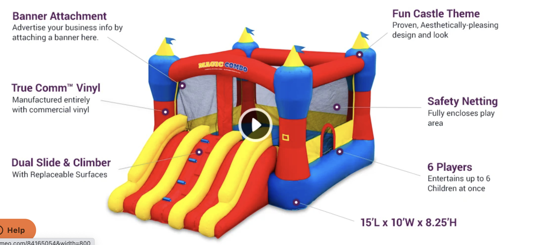 Magic Castle Bouncer - Hire in Calgary | Bounce it! Party Rentals