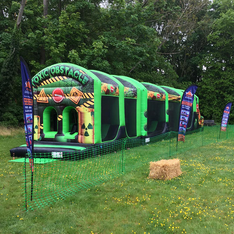 Toxic Inflatable 3 Piece Obstacle Course - Inflatable, Bouncy Castle ...