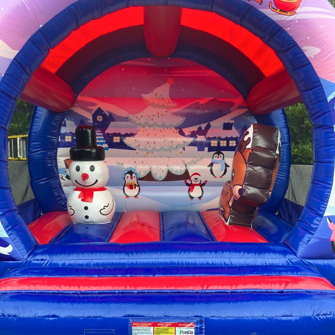 Deluxe Curved Christmas Bouncy Castle - Inflatable, Bouncy Castle ...