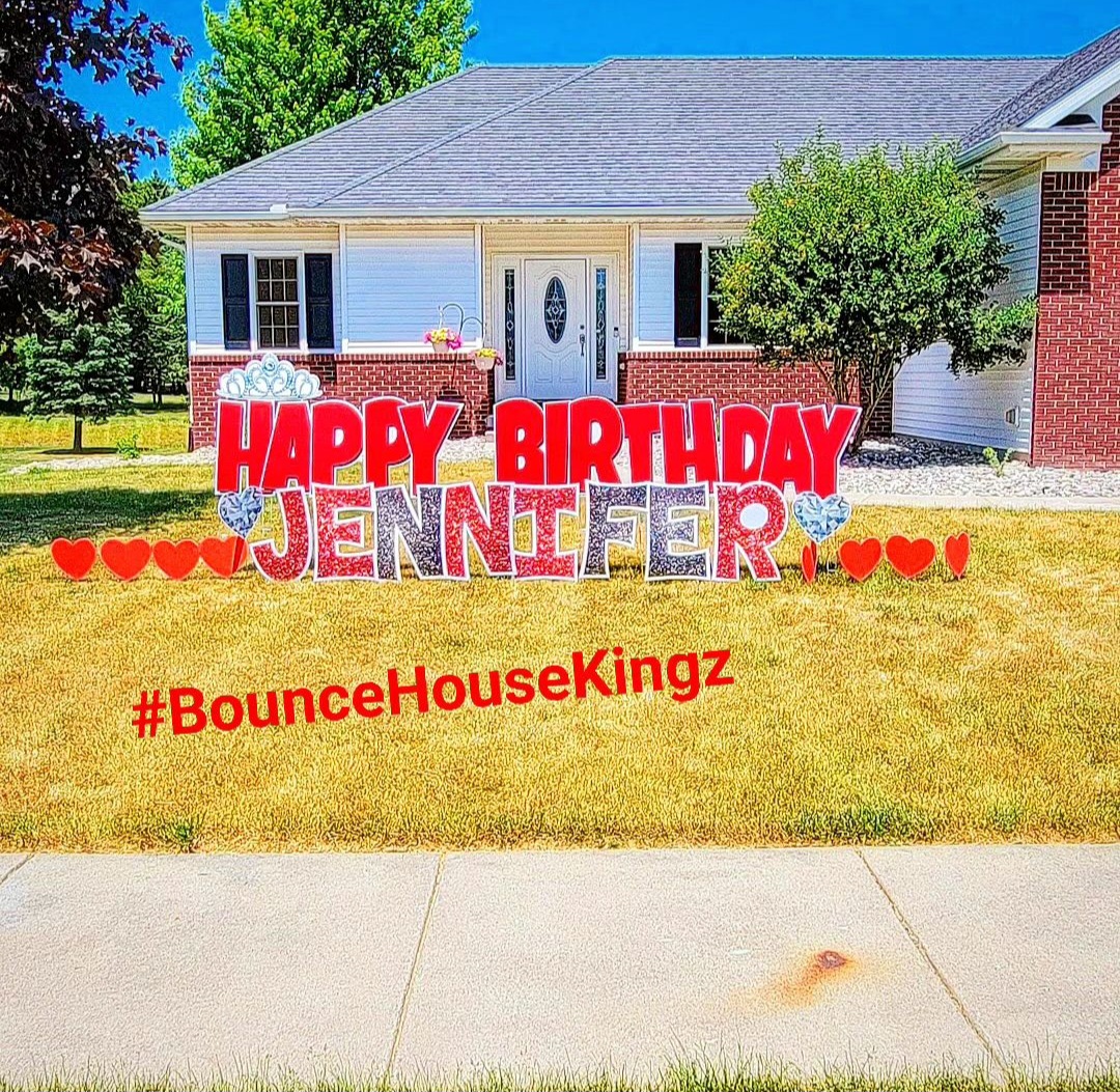 Yard Signs - Hire in Michigan | Bounce House Kingz