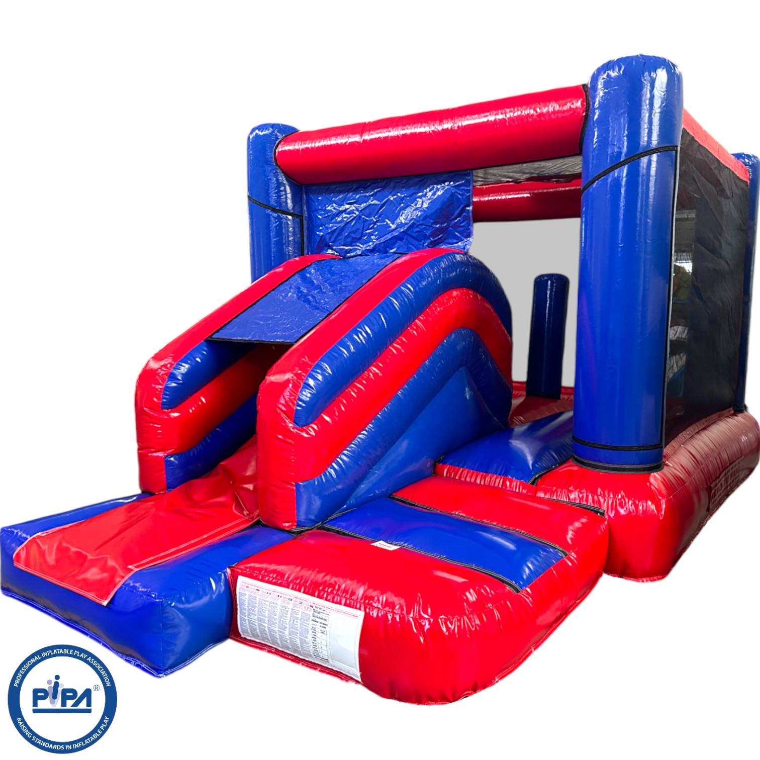 BBOL-245 - 11x16x9ft - Netted Mini Bouncer Combo (Red & Blue Velcro ...