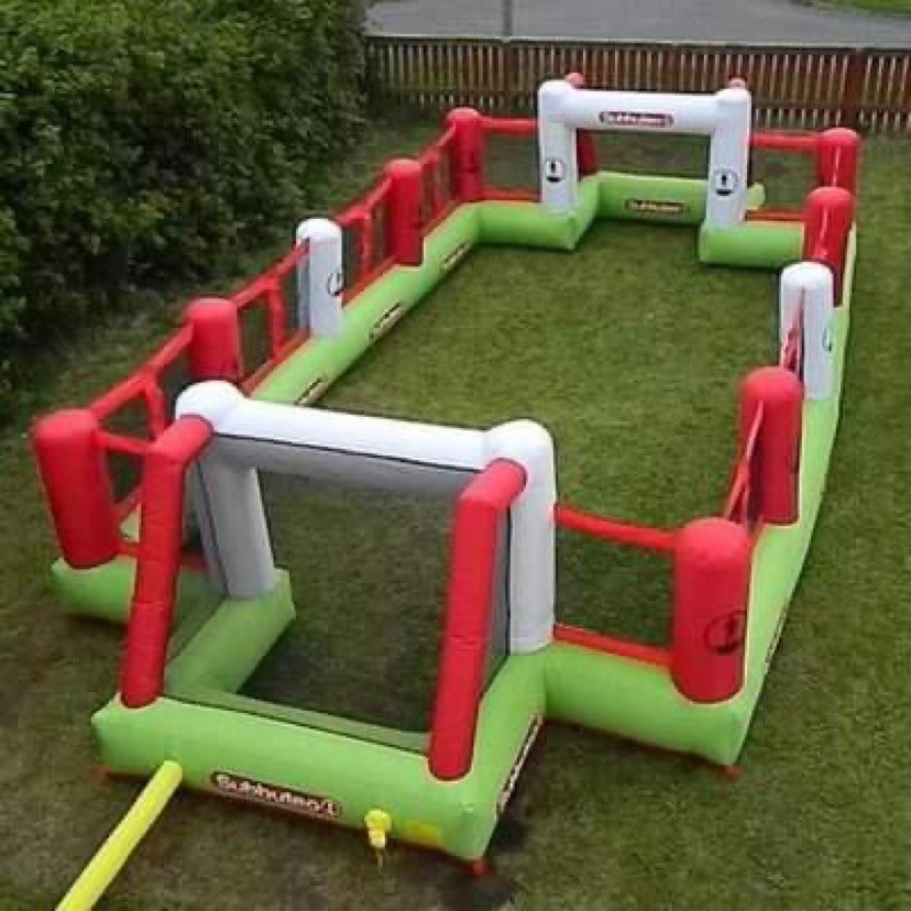 4m X 9m Inflatable Football Pitch - Bouncy castle hire in Coventry ...