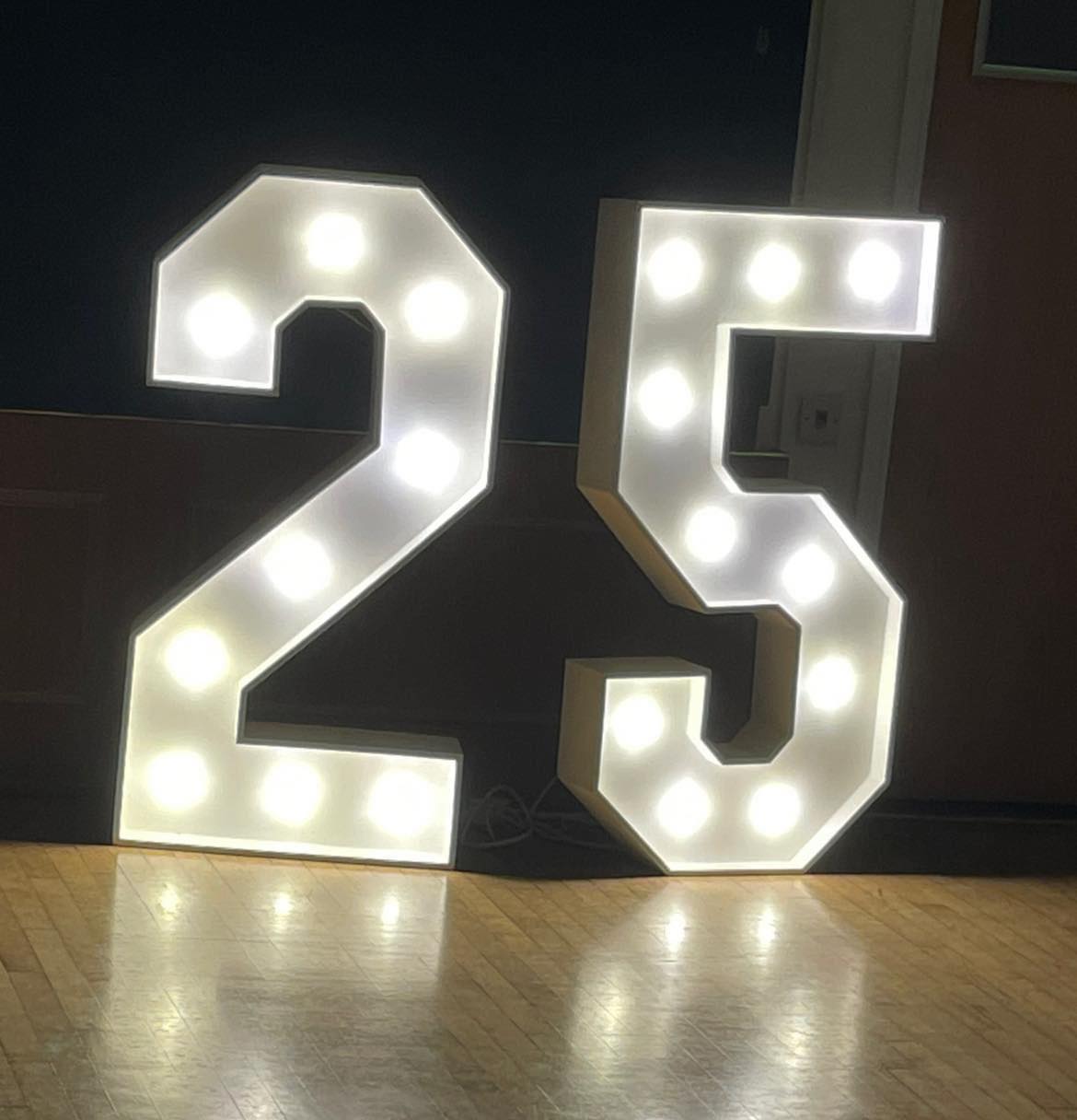 Double led light up numbers - Inflatables Hire in London, greenwich ...