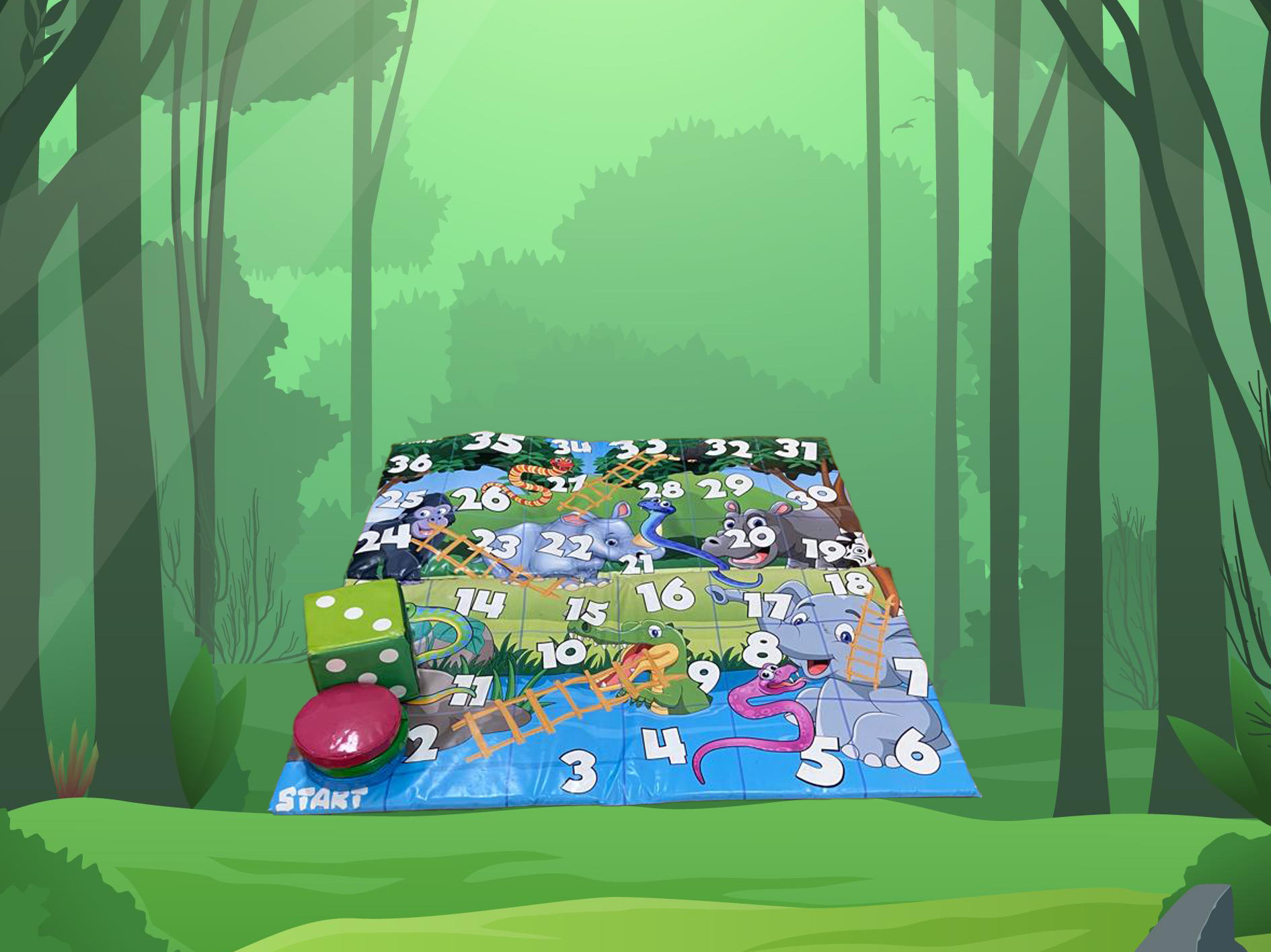 Jungle Snakes and Ladders - Hire in Staffordshire | Castle Kingdom Midlands