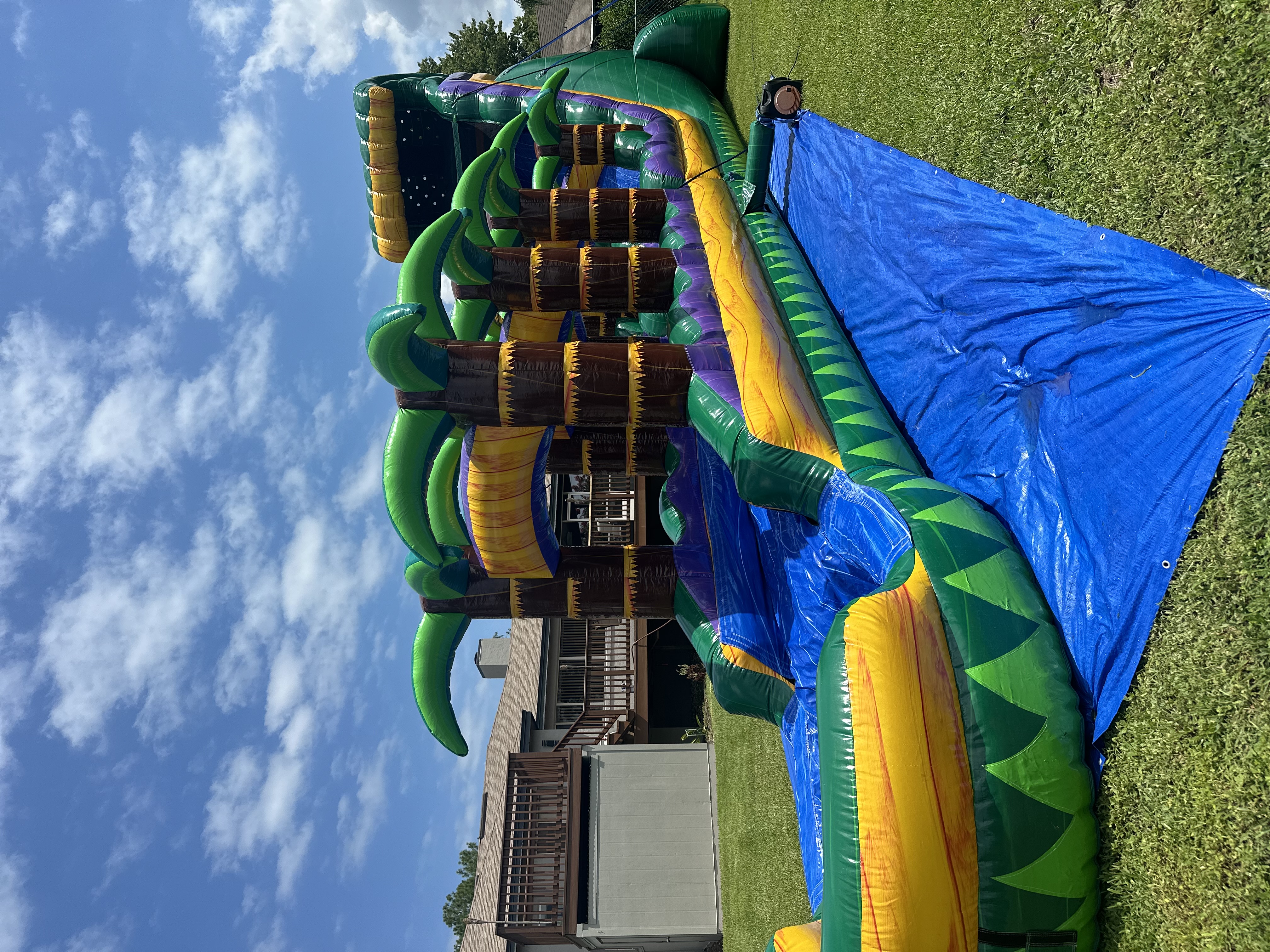 24 FT TALL 60 FT LONG WIHT POOL BAY ISLAND SLIDE - Bounce House Hire in ...