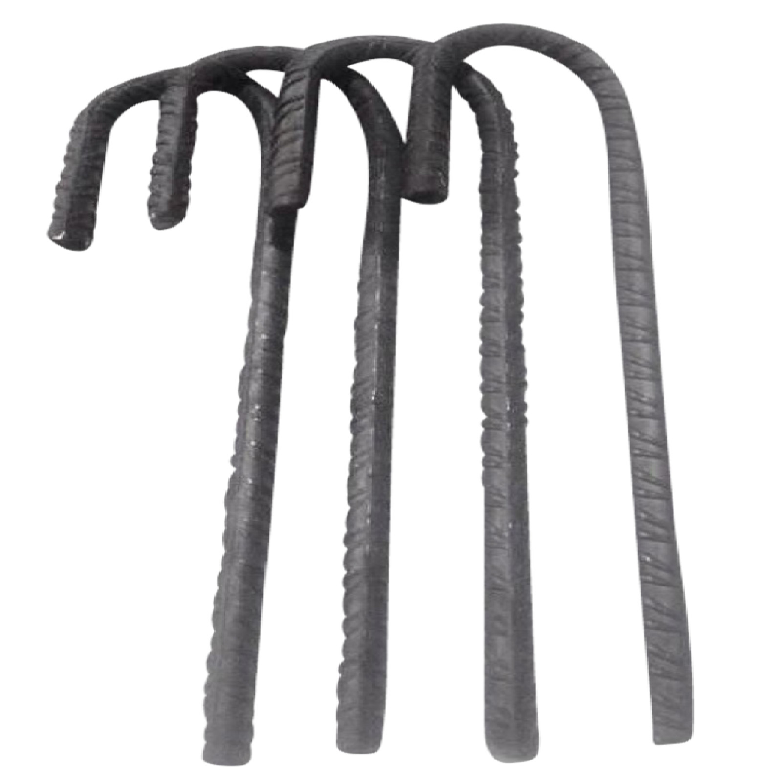 BB-303 - 50 x Heavy duty Bare Steel/ Rusty Pegs/ Anchor stake pack ...