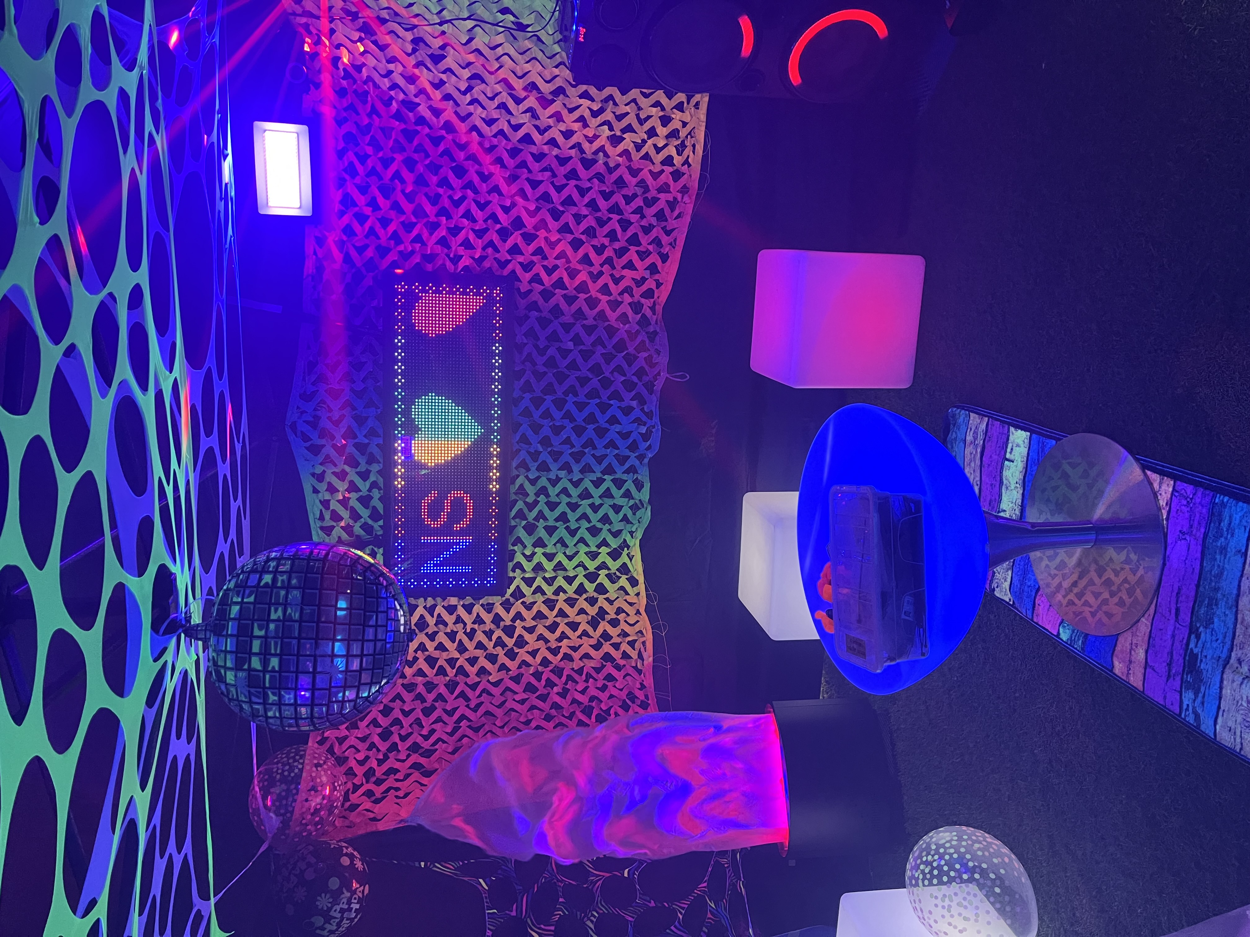 a2 4.5mx3m uv glow party rave tent gazebo inflatable - Hire in Ashford ...