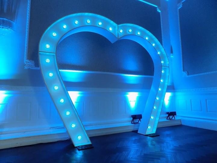 8 ft Multicolored Light Up Arch - Hire in Wirral | Package Hire Events ...