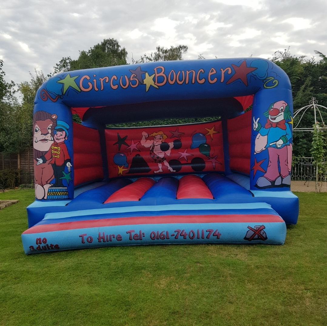 Circus 15x15 Bouncy Castle for hire in Colchester and Essex area.
