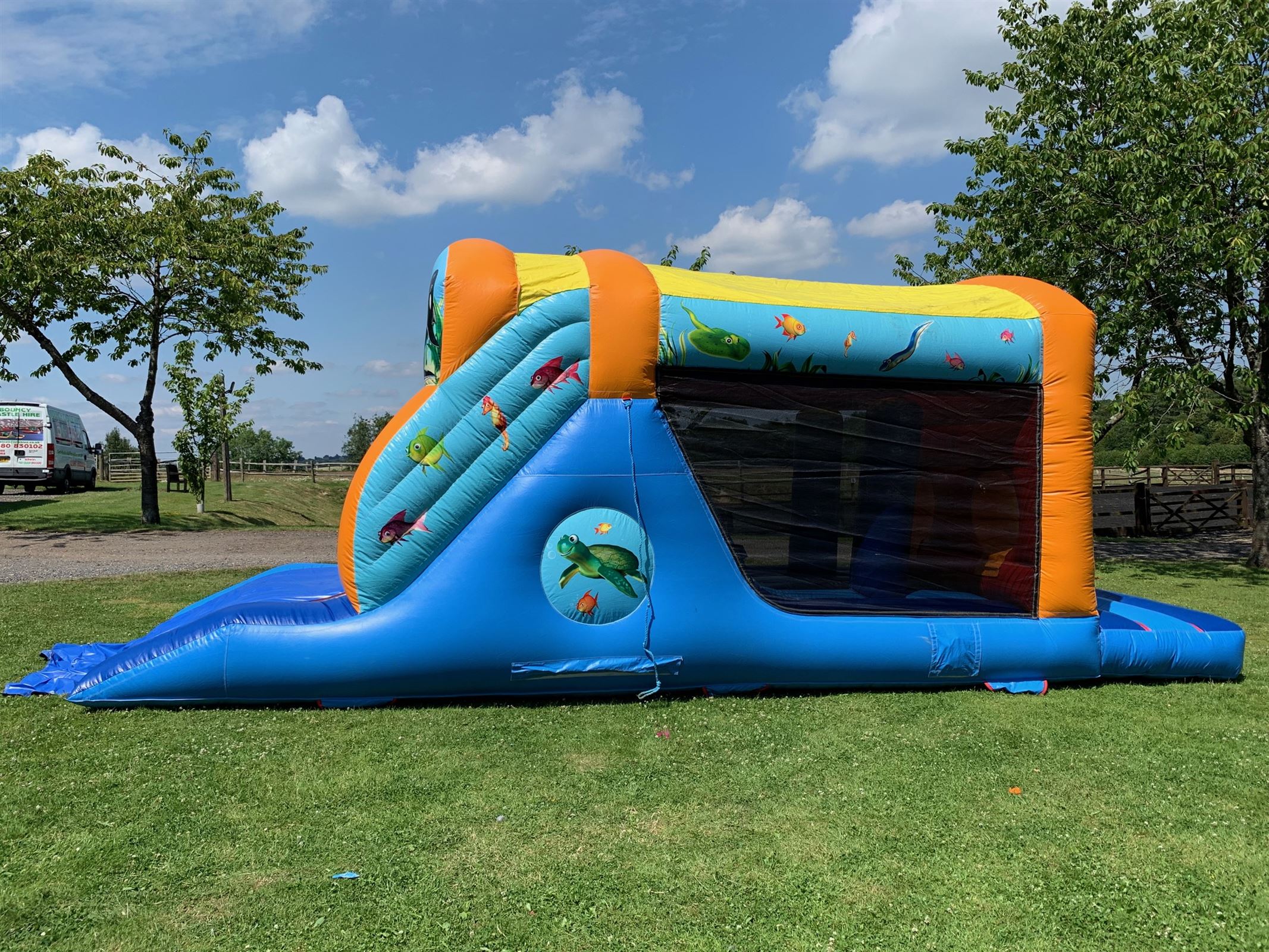 Assault Course Inflatable Seaworld themed 30ft x 11ft - Bouncy Castle ...