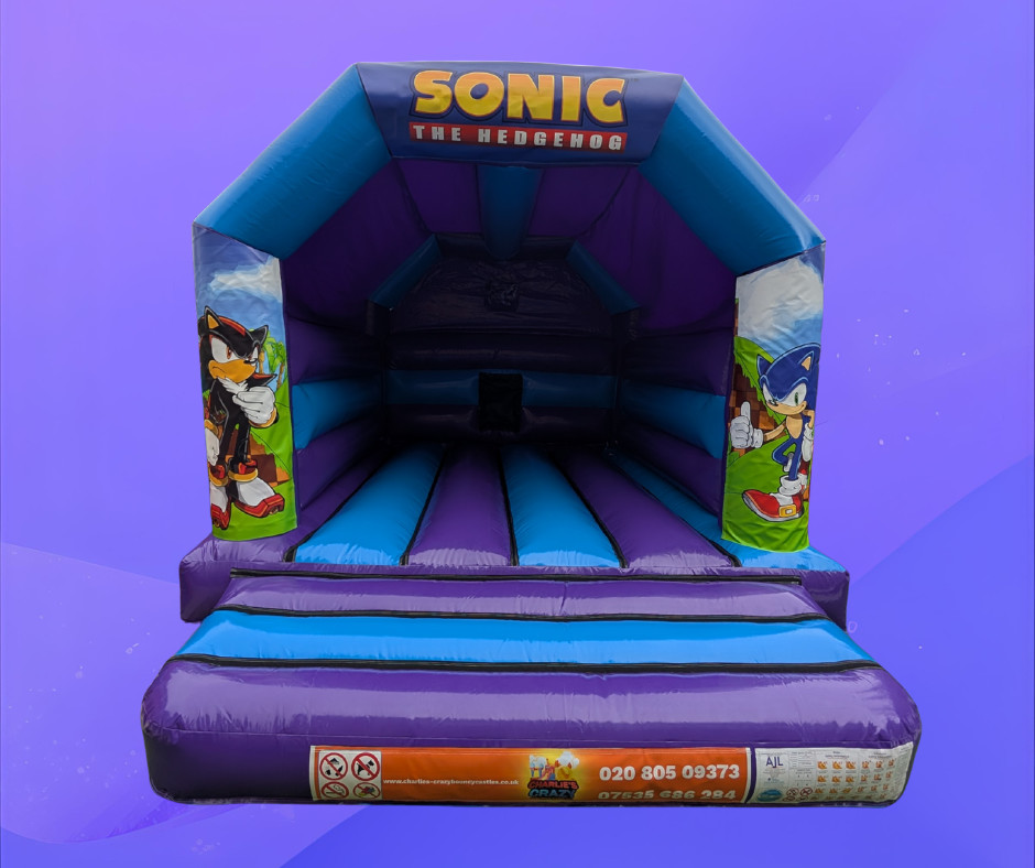 Purple / Blue Sonic Castle - Inflatables Hire in London, greenwich ...