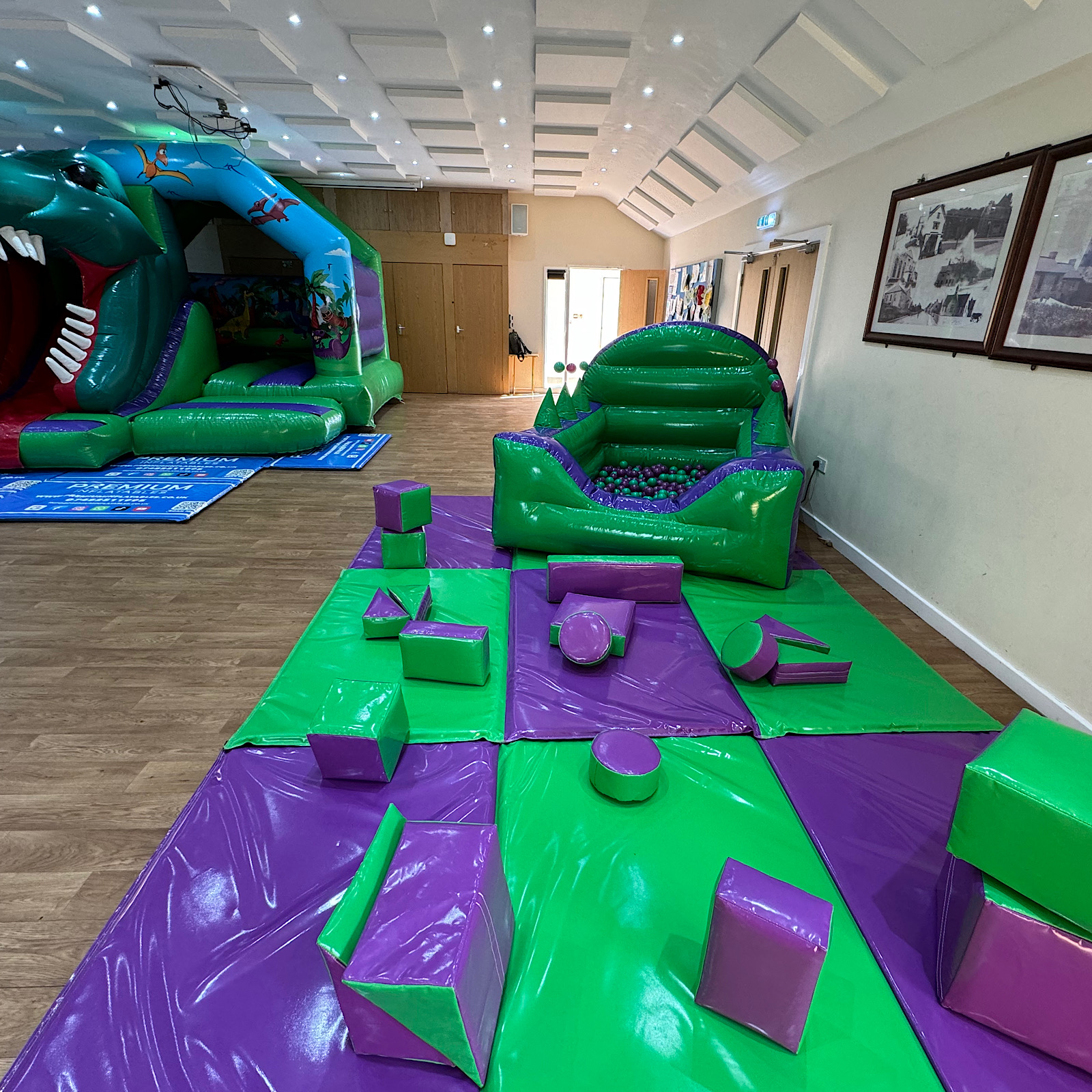 3D Dinosaur Bounce N’ Slide With Soft Play Package - Bouncy Castle Hire ...