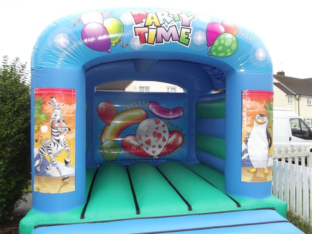 CV-Party Time Blue 11ftx13ftx10ft - Bouncy Castle, Softplay and Mascot ...