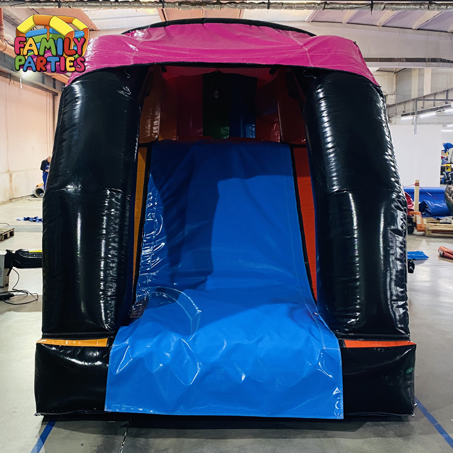 Multicoloured Disco Assault Course (enclosed) - Bouncy Castle, Party ...