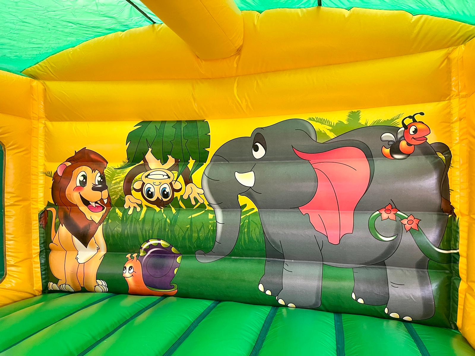 Jungle Castle with Slide - Bouncy Castle Hire in Bromley Croydon South ...