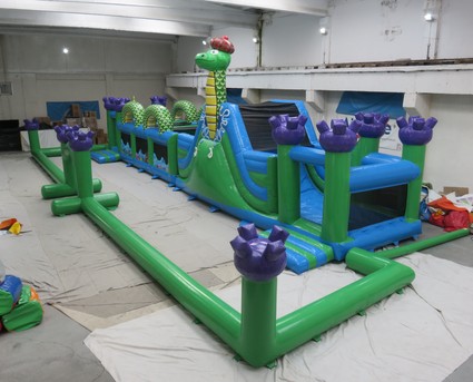 Loch Ness Monster Obstacle Course - Bouncy Castle Hire | Disco Dome ...