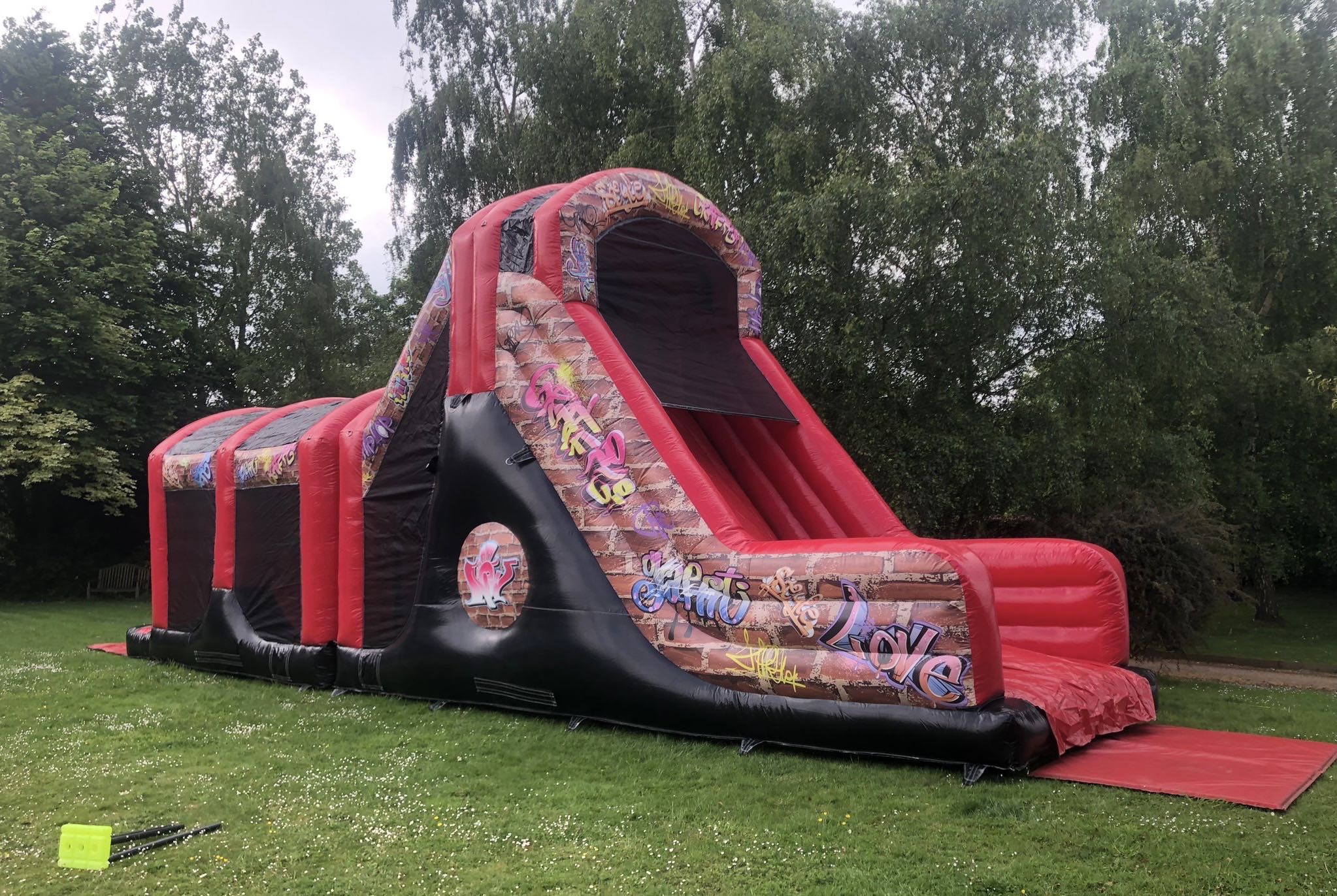 Obstacle Courses, Slides, Fun Runs. School & Event - Bouncy Castle Hire ...