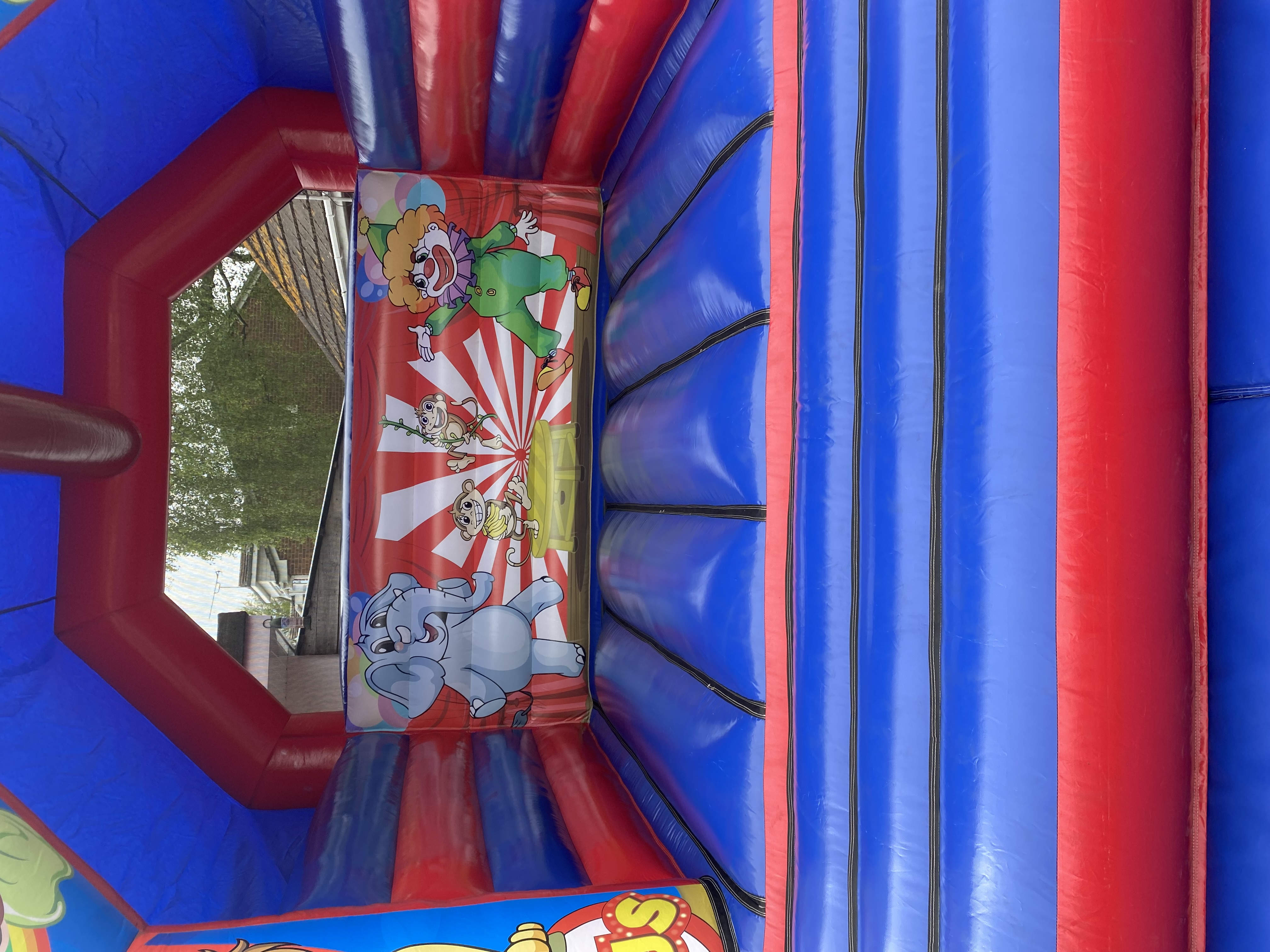 Large Circus Bouncy Castle (Adult Capable) - Hire, Balloon Displays ...